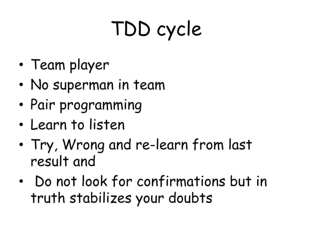 Acceptance test driven development (attd) cycle | PPT