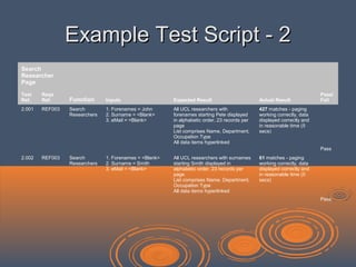 Acceptance testing for rome | PPT