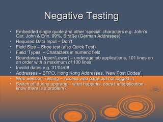Acceptance testing for rome | PPT