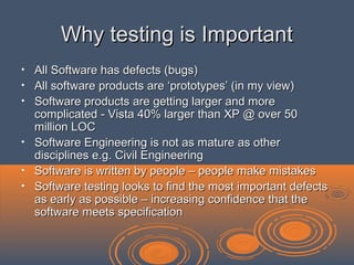 Acceptance testing for rome | PPT