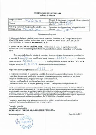 Acceptare oferta madaras | PDF
