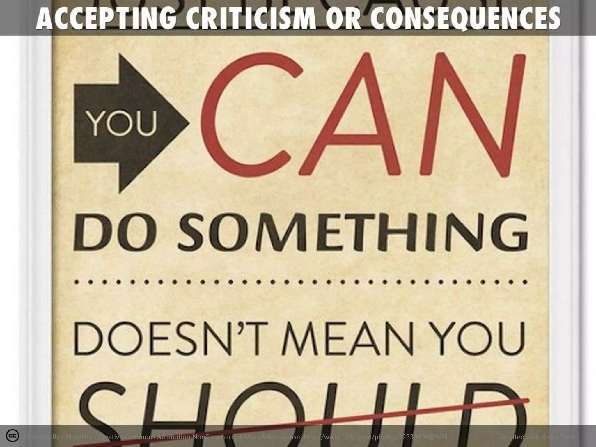 Accepting criticism-or-consequences | PPTX
