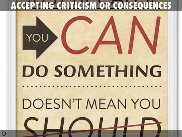 Accepting criticism-or-consequences | PPT