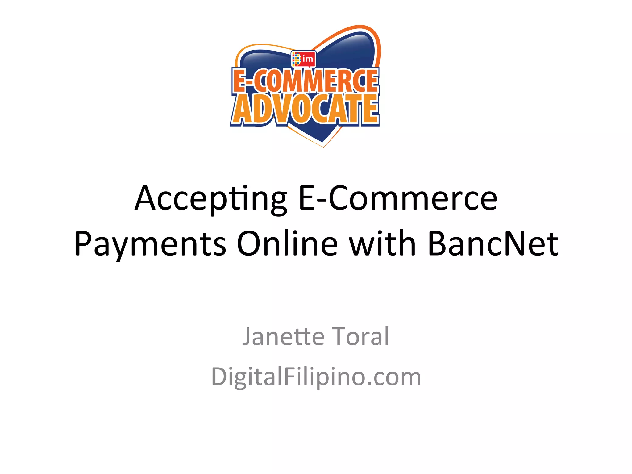 Accepting payments online with BancNet Internet Payment Gateway | PDF