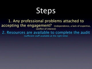 Audit Accepting a new appointment p7 | PPT