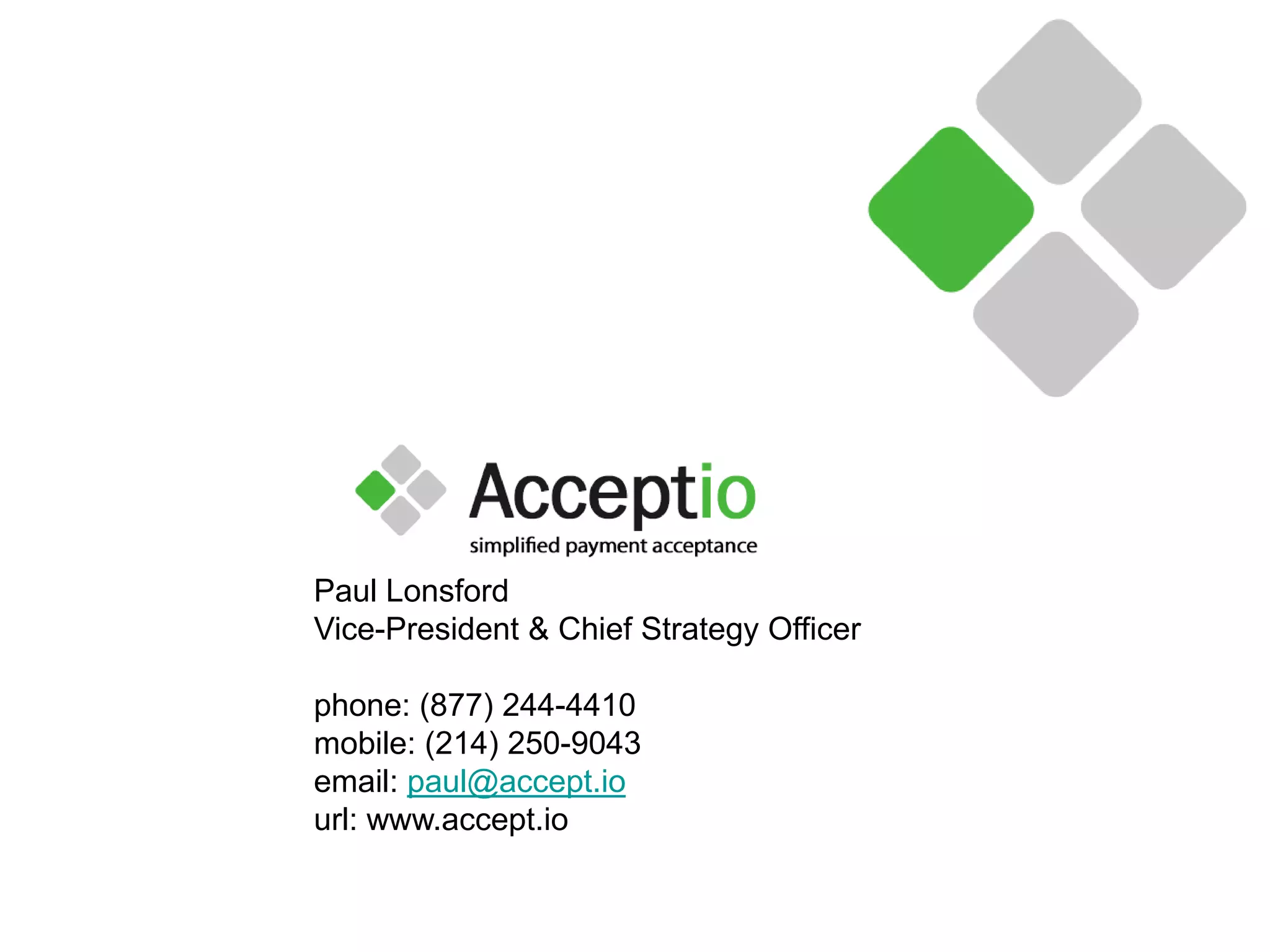 Acceptio partnership presentation | PPTX