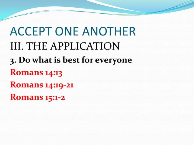 Accept one another | PPT