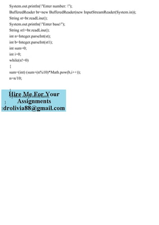 Accepts number and base and returns result in integerimport jav.pdf