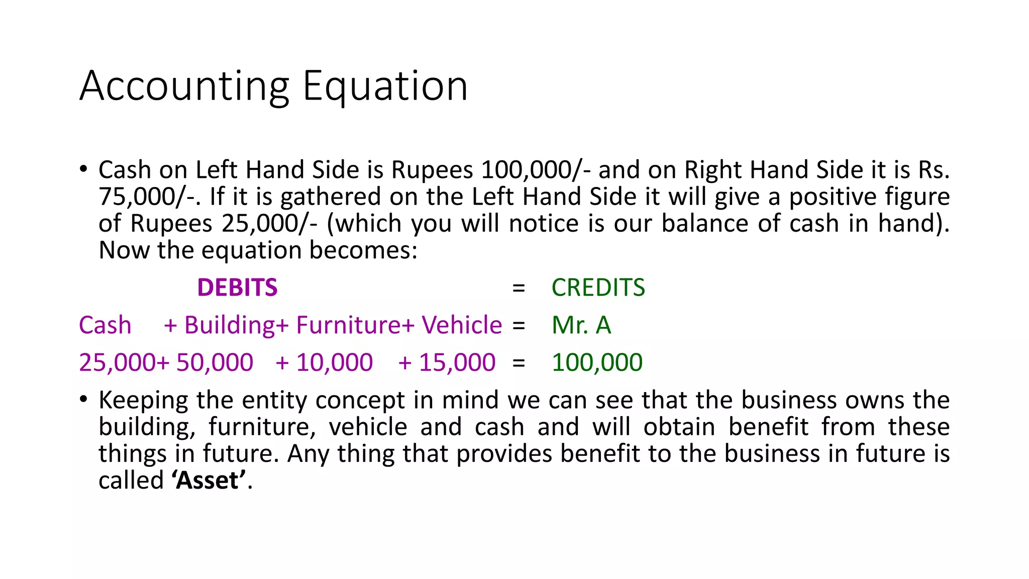 Accounting Equation. | PPT