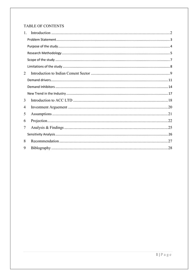 Acc equity research report | PDF | Stocks and Bonds | Personal Investing