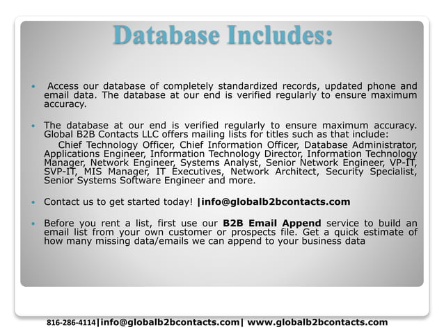 Accero erp technology users list | PPTX | Email | Internet