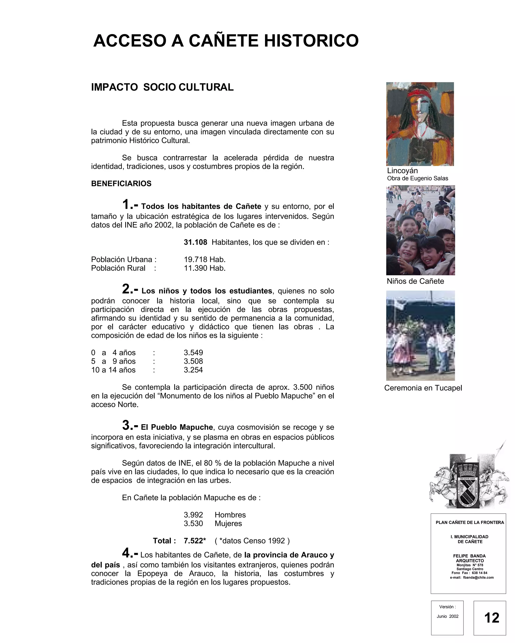 Proyecto Acceso Canete Historico 2003 | PPT