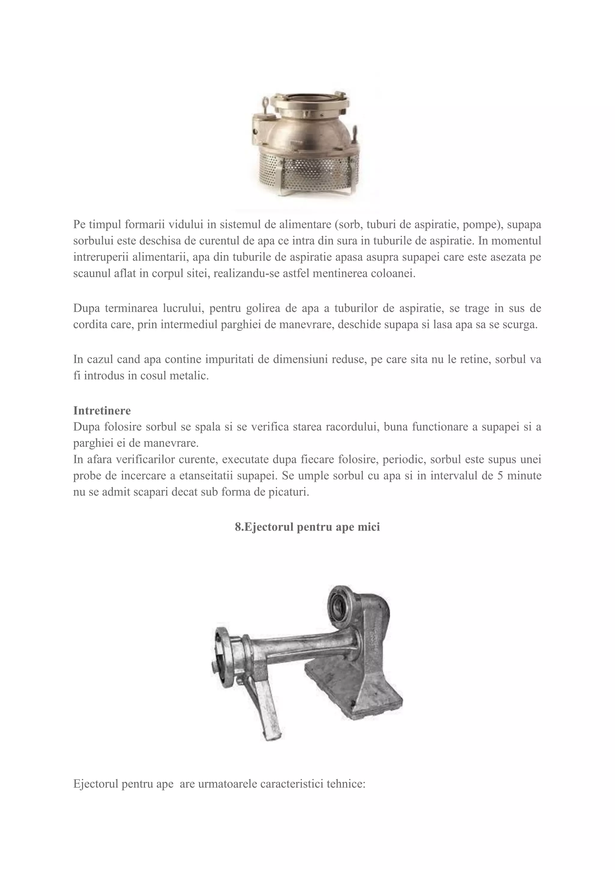 Accesorii pentru lucru cu apa | PDF