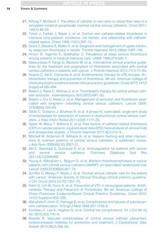 Accesos vasculares complicaciones 2017 | PDF