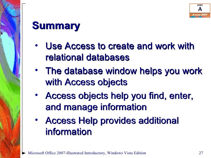 Vista Access Database Version
