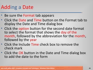 Access Ch4 Creating Reports And Forms (Jy) | PPT