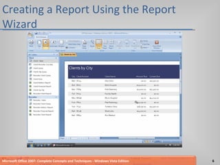 Access Ch4 Creating Reports And Forms (Jy) | PPT