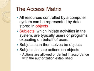 Access Control: Principles and Practice | PPT