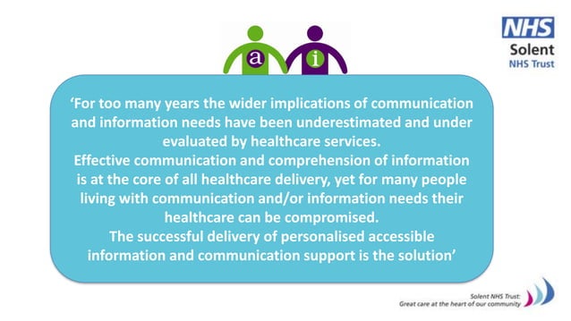 Solent NHS Trust- Solent’s accessible information portfolio- PEN 2016 | PPT