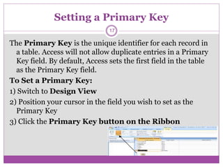 Access Basics 01 | PPTX