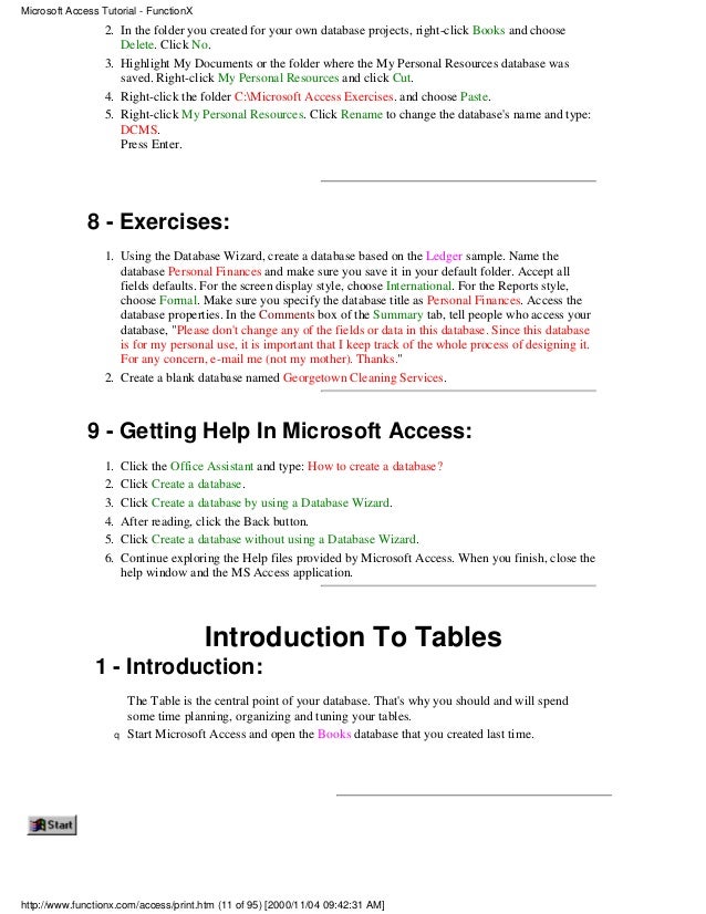 Access 2003 Tutorial 3