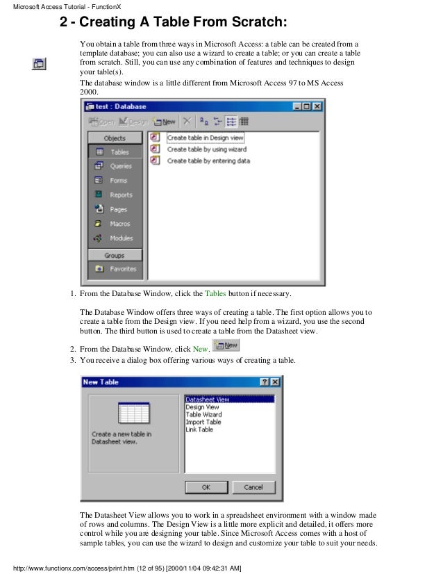 Access 2003 tutorial 3