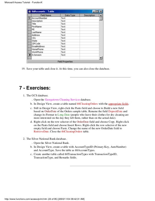 Access 2003 Tutorial 3