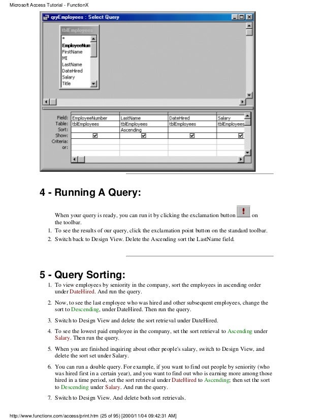 Access 2003 Tutorial 3