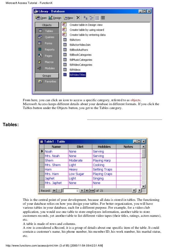 Access 2003 tutorial 3
