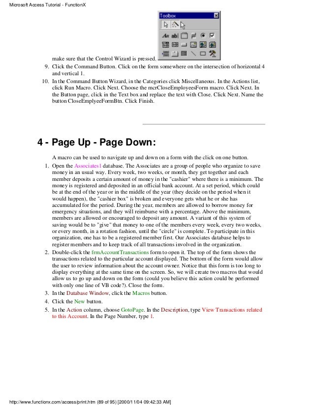 Access 2003 tutorial 3
