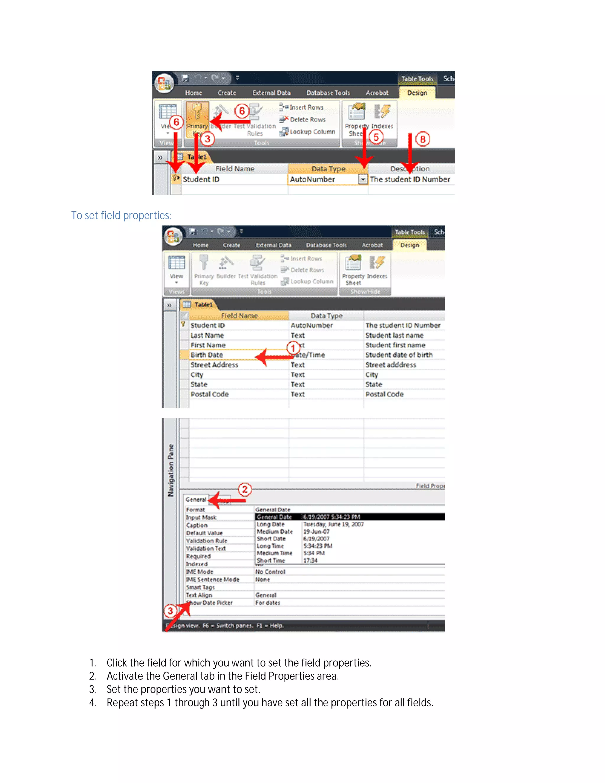 Access 2007 lecture notes students | PDF