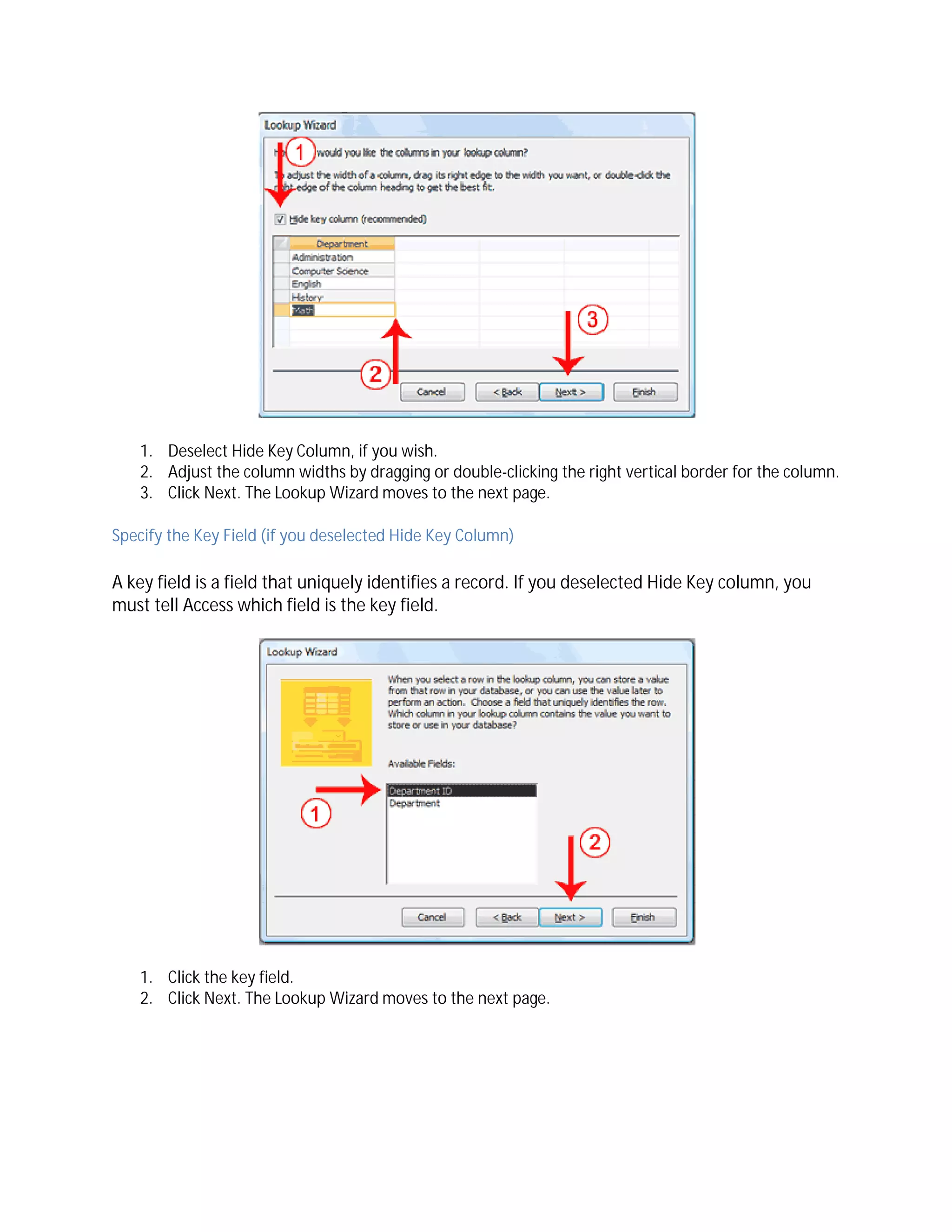 Access 2007 lecture notes students | PDF