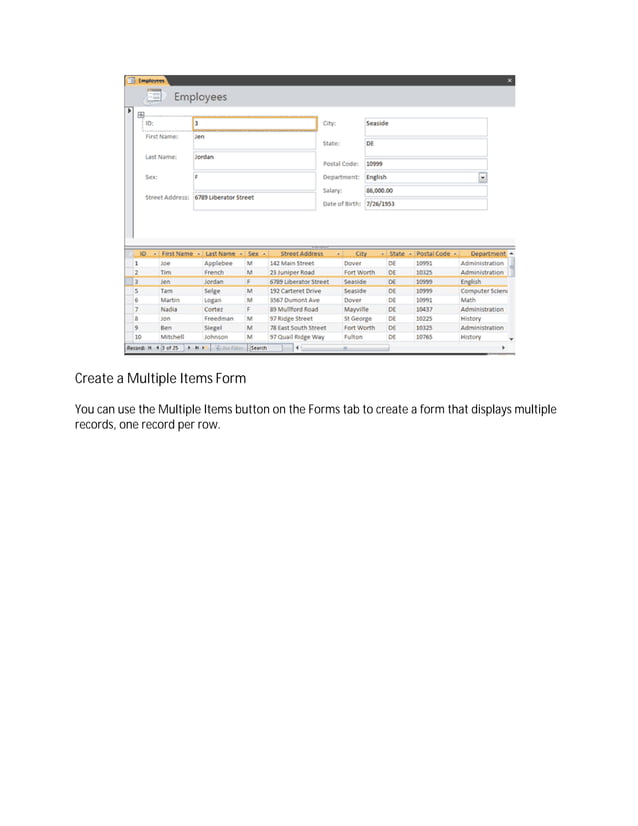 Access 2007 lecture notes students | PDF | Databases | Computer ...