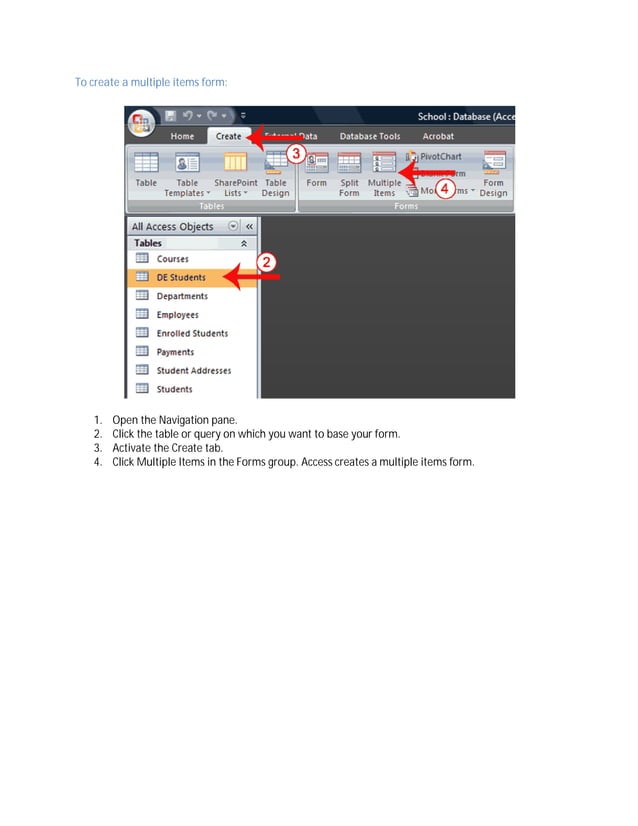 Access 2007 lecture notes students | PDF | Databases | Computer ...