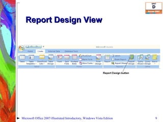 Access 2007 using reports | PPT | Desktop Publishing | Computer ...