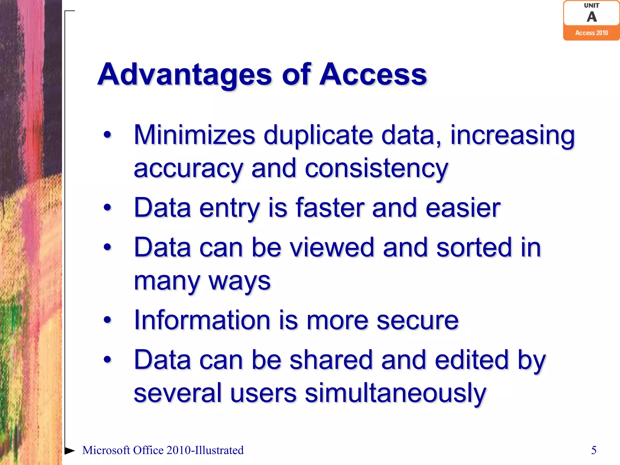 Access 2010 Unit A PPT | PDF
