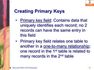 Access 2010 Unit A PPT | PDF
