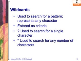 Access 2010 Unit B PPT | PPT