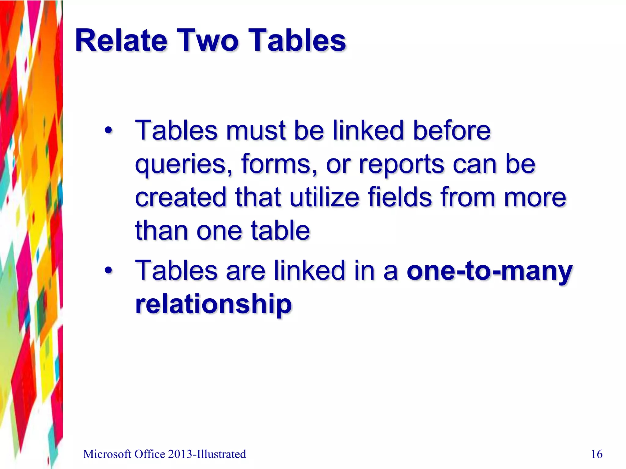 Access 2013 Unit A | PPTX