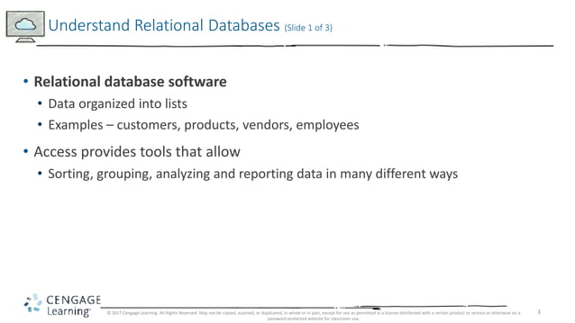 Access 2016 module 1 ppt presentation | PPTX | Databases | Computer Software and Applications