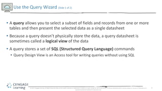 Access 2016 module 2 ppt presentation | PPTX