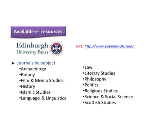 Access2eresource@eusl | PPT | Free Download