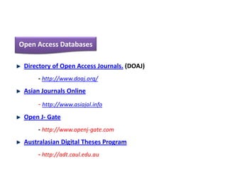Access2eresource@eusl | PPT