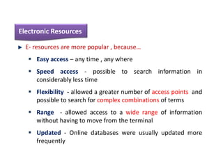Access2eresource@eusl | PPT