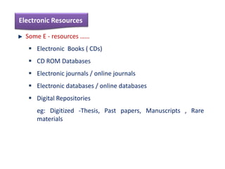 Access2eresource@eusl | PPT