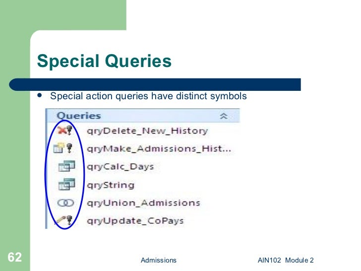 AIN102.2 Microsoft Access Queries