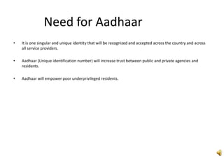 Access aadhaar | PPT