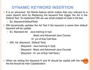 Account level settings in Adwords | PPTX