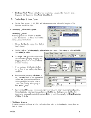 Access advanced tutorial | PDF