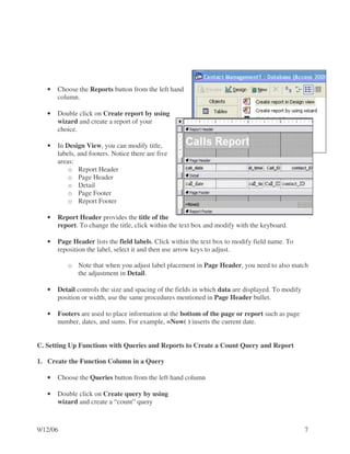 Access advanced tutorial | PDF